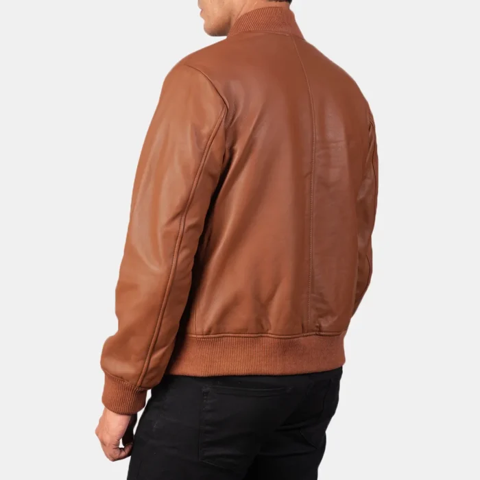 Shane Brown Leather Bomber Jacket - Reviseleather